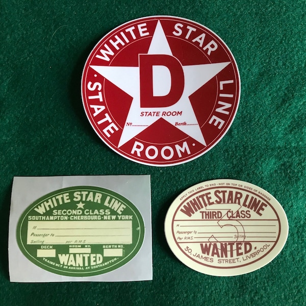 White Star Line Stickers - Etsy