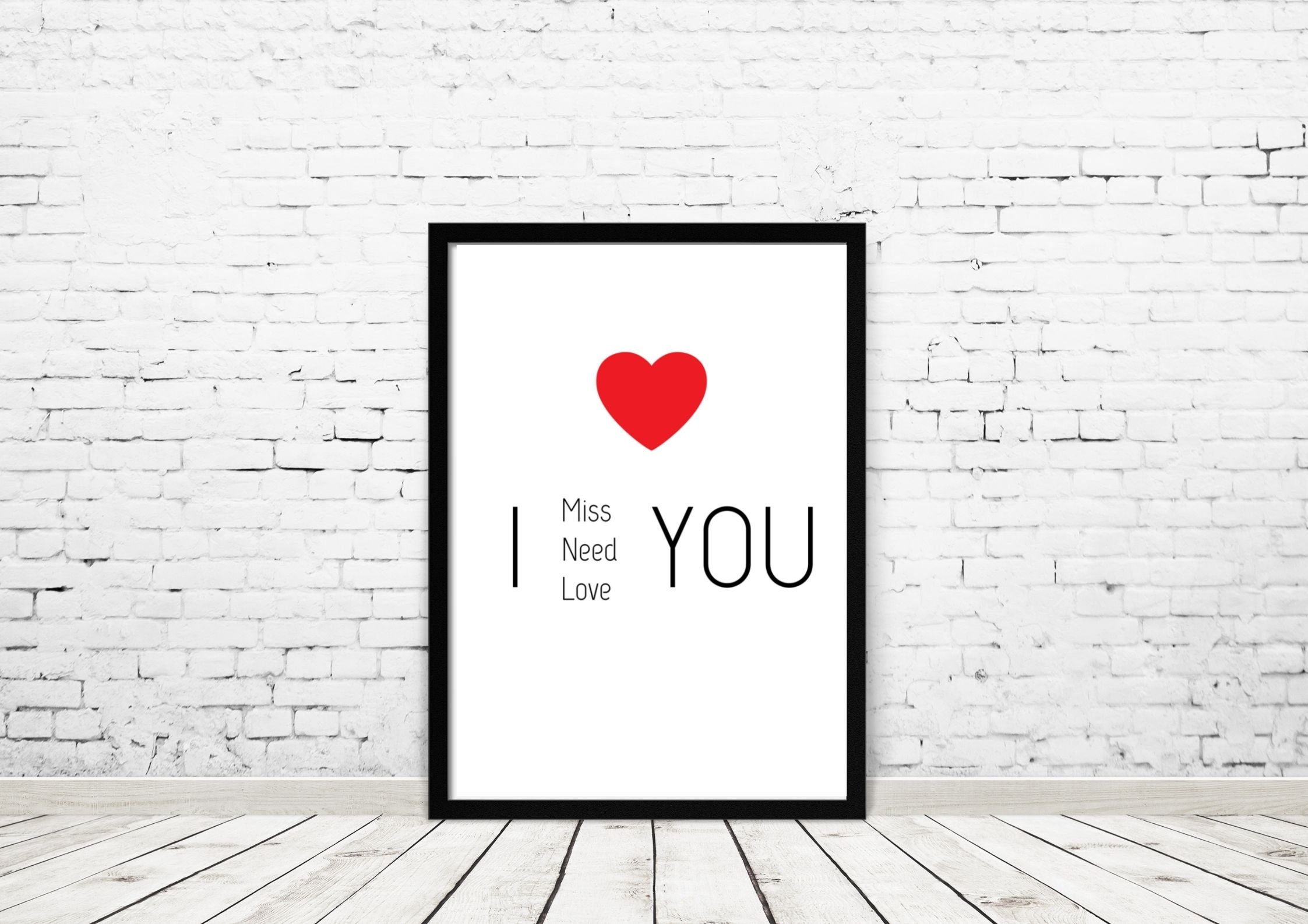 I Love You Poster, Love Message, Gift, Instant Download - Etsy