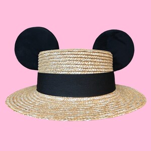 Disneyland Disney Minnie Mickey Mouse Ears Inspired Fedora Summer Sun ...