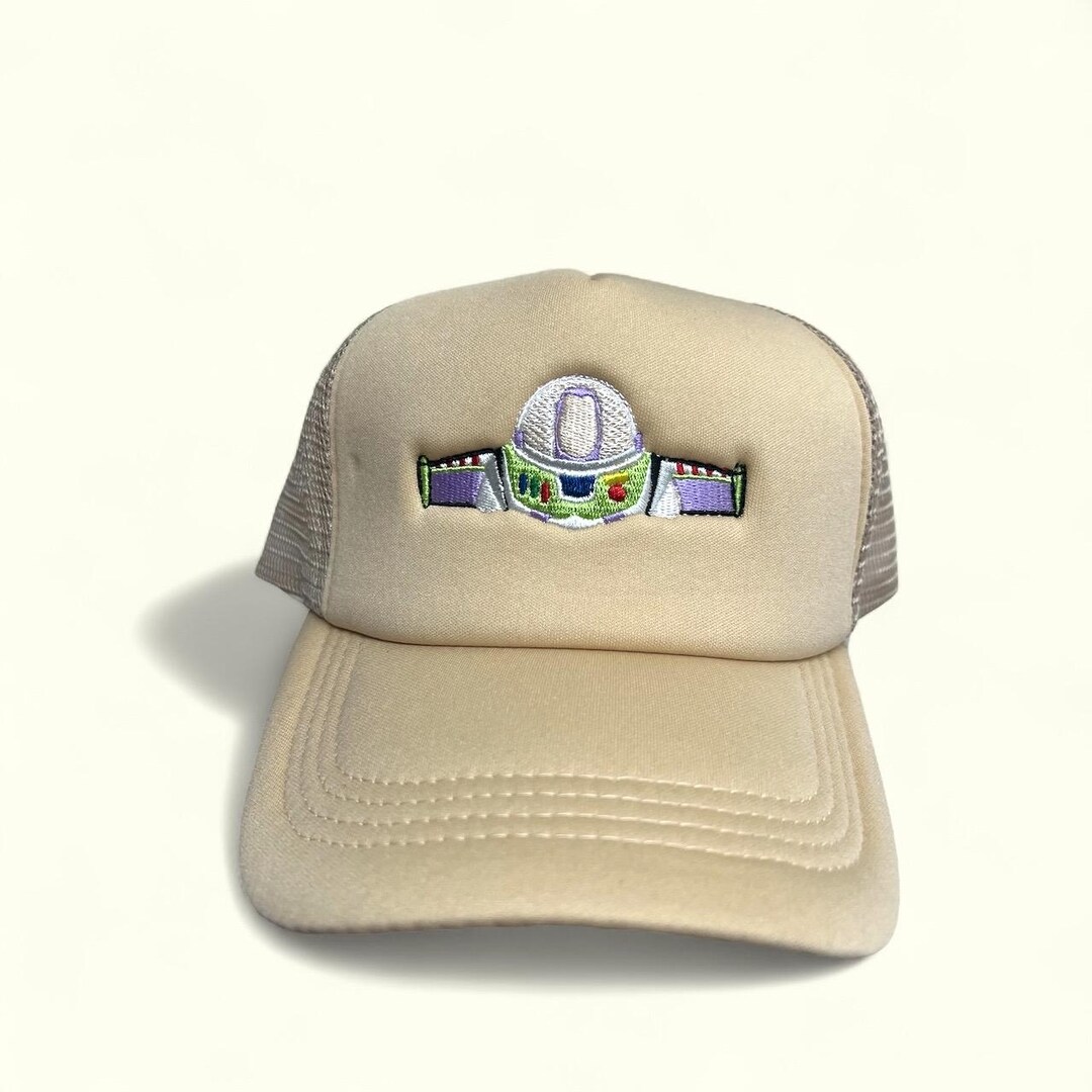 Minimalist Buzz Lightyear Trucker Hat – Embroidered Faceless Disney Toy ...