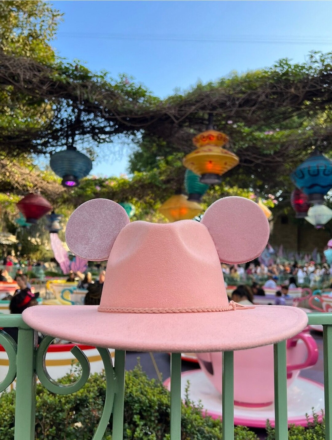 Pretty in Pink Fedora Hat With Pink Mouse Ears Perfect for Disney ...