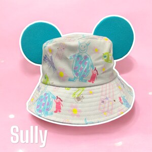 Monsters Inspired Bucket Hat Boo Sketch Mickey Ears Kids Disney Hat ...