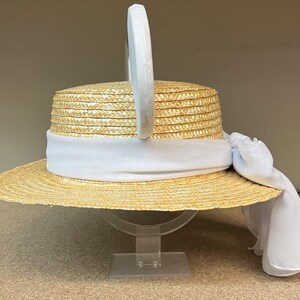 Disney Inspired Straw Fedora: Minnie Mouse Ears, Bridal Bachelorette ...