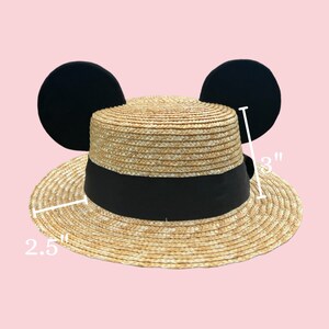 Disneyland Disney Minnie Mickey Mouse Ears Inspired Fedora Summer Sun ...