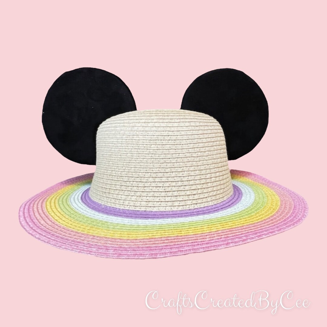 Mouse Ears Child Girl Boys Fedora Sun Hat Minnie Mickey Disney - Etsy