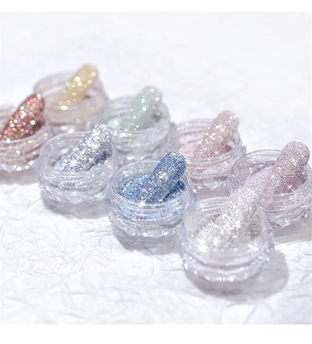 Nail Crystal Shimmer Aurora Diamond Micro Glitter Dust Dipping ...