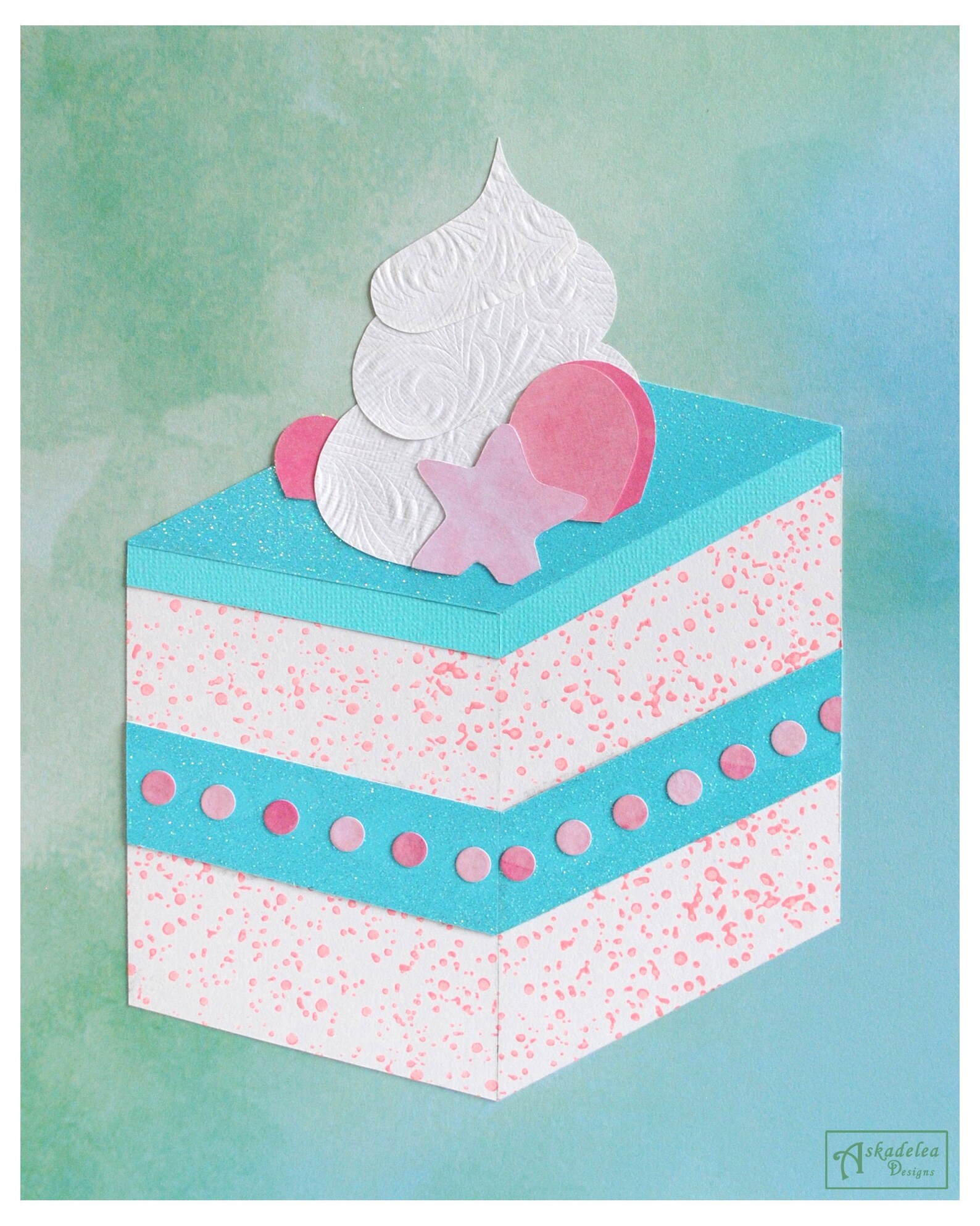 Trans Pride Flag Cake Paper Art Print - Etsy UK