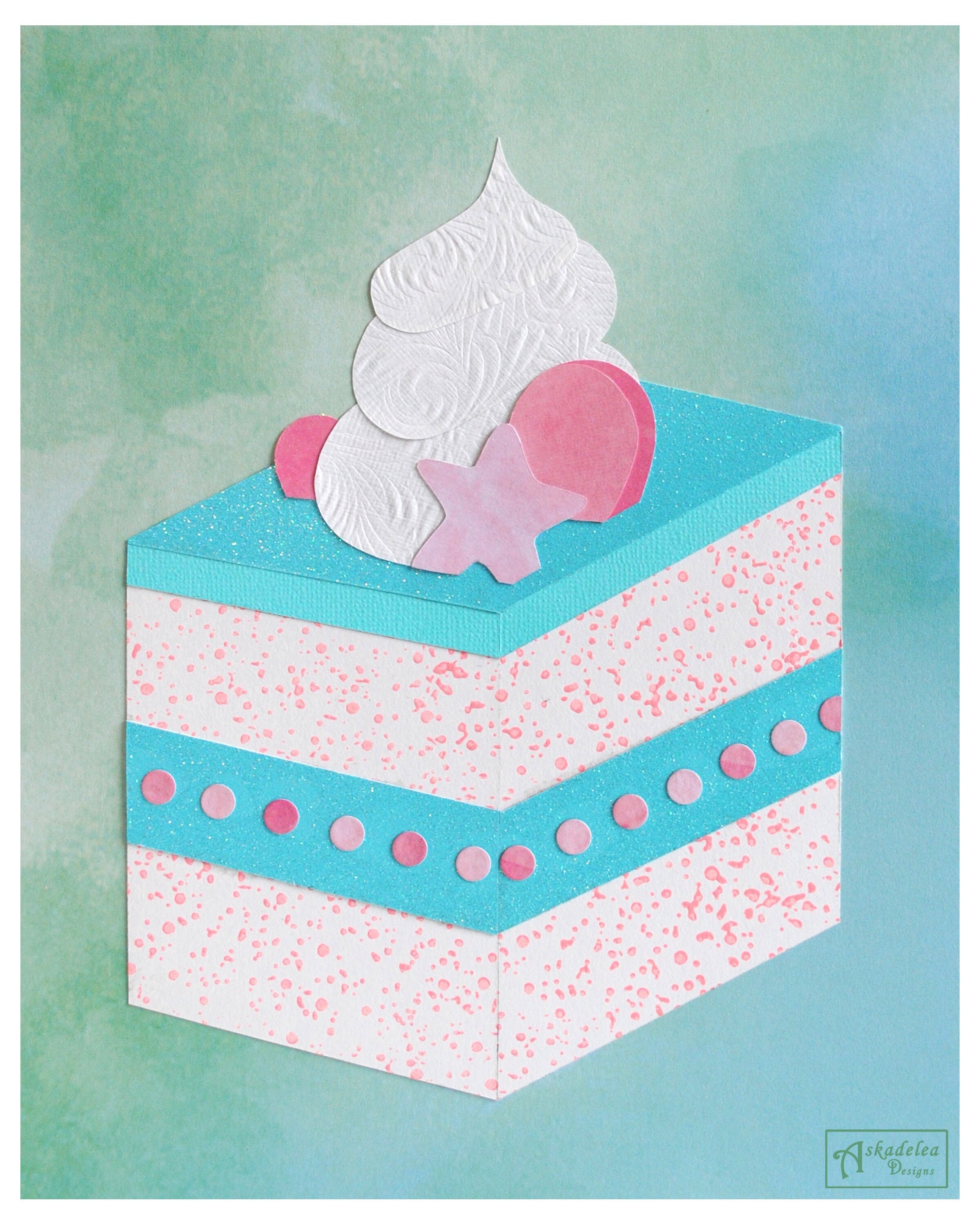 Trans Pride Flag Cake Paper Art Print - Etsy