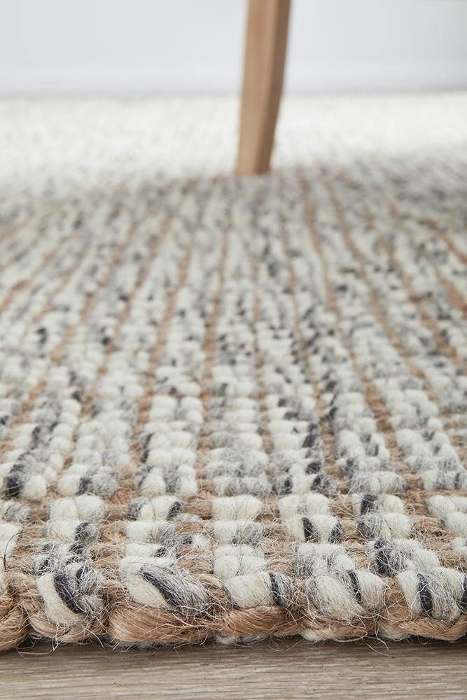 Handloom Natural Jute and Wool Rug, Eye-catching Decorative Rug, Custom ...