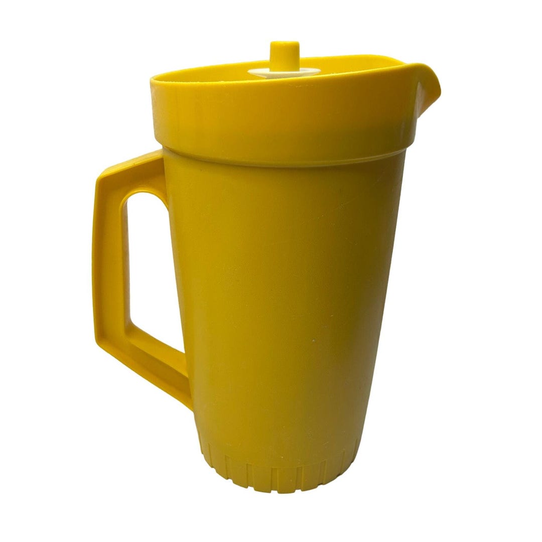 Vintage Harvest Yellow Pitcher Tupperware 2 Quart 800-7 Harvest With ...