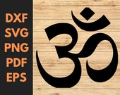 Om Symbol Svg Cut File PNG DXF SVG Downloadable Digital - Etsy