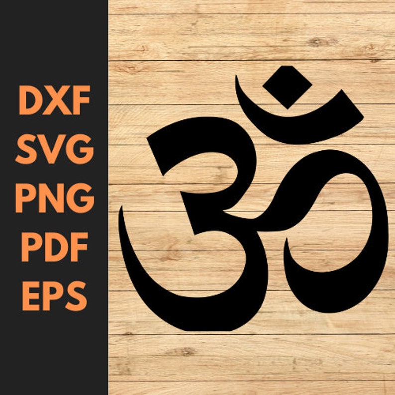 Om Symbol Svg Cut File PNG DXF SVG Downloadable Digital - Etsy