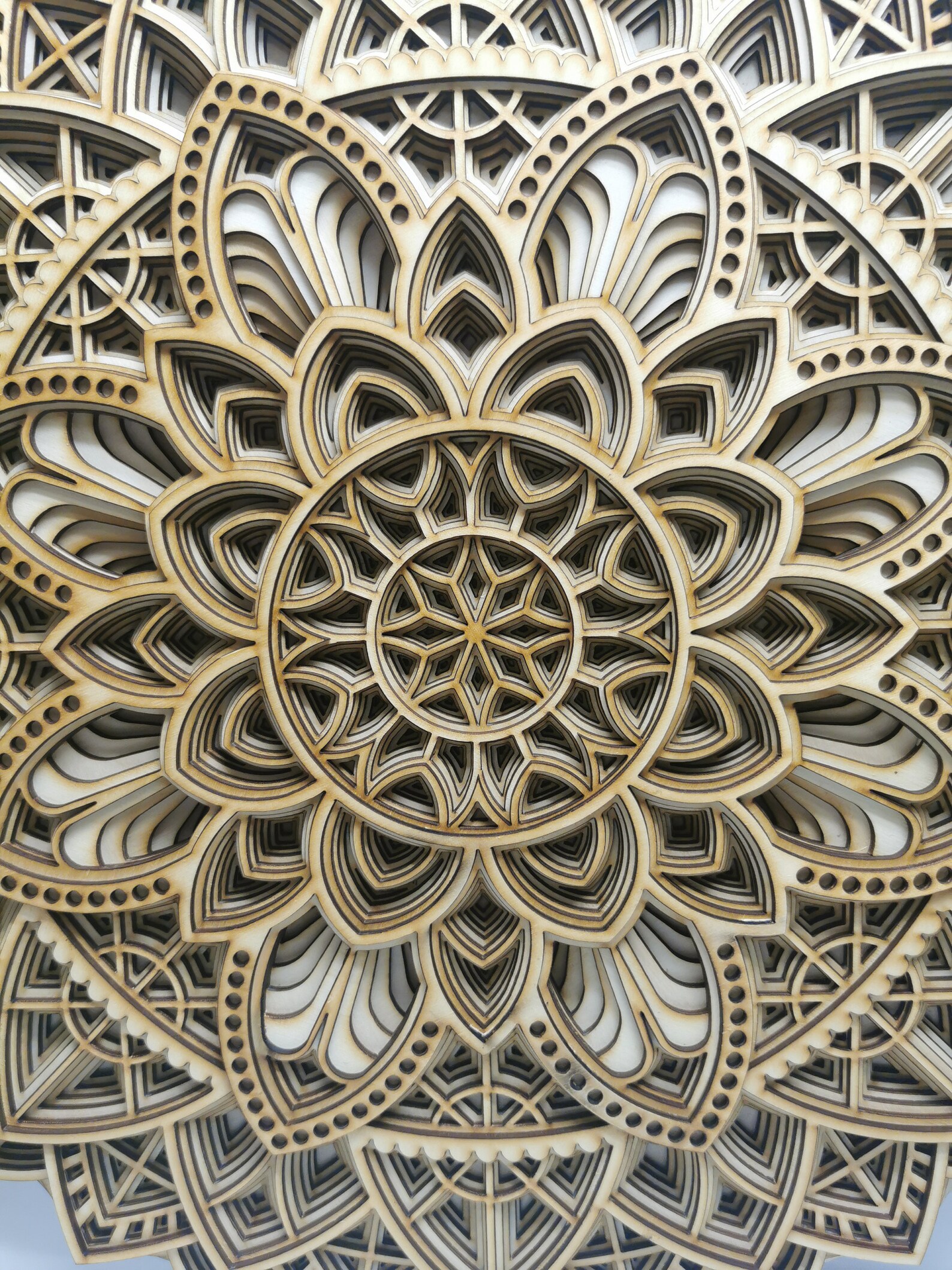 Elegant Multilayer Wooden Mandala Wall Hanging Art - Etsy