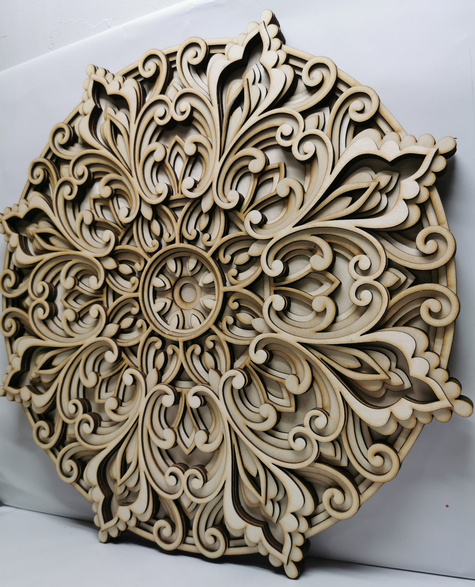 Elegant Multilayer Wooden Mandala Wall Hanging Art - Etsy