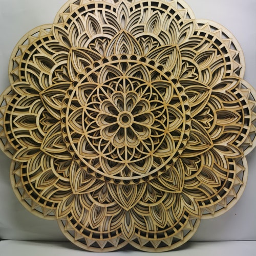 Elegant Multilayer Wooden Mandala Wall Hanging Art - Etsy