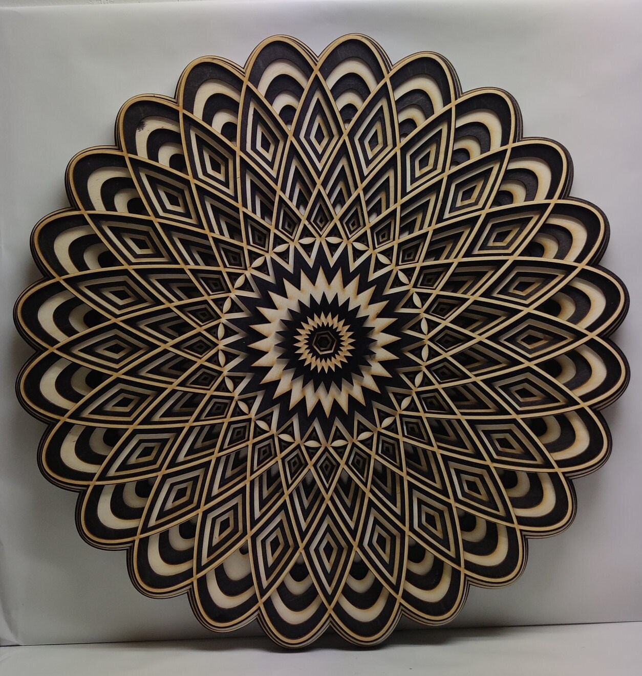 Torus-wooden Sacred Geometry Mandala Wall Hanging - Etsy