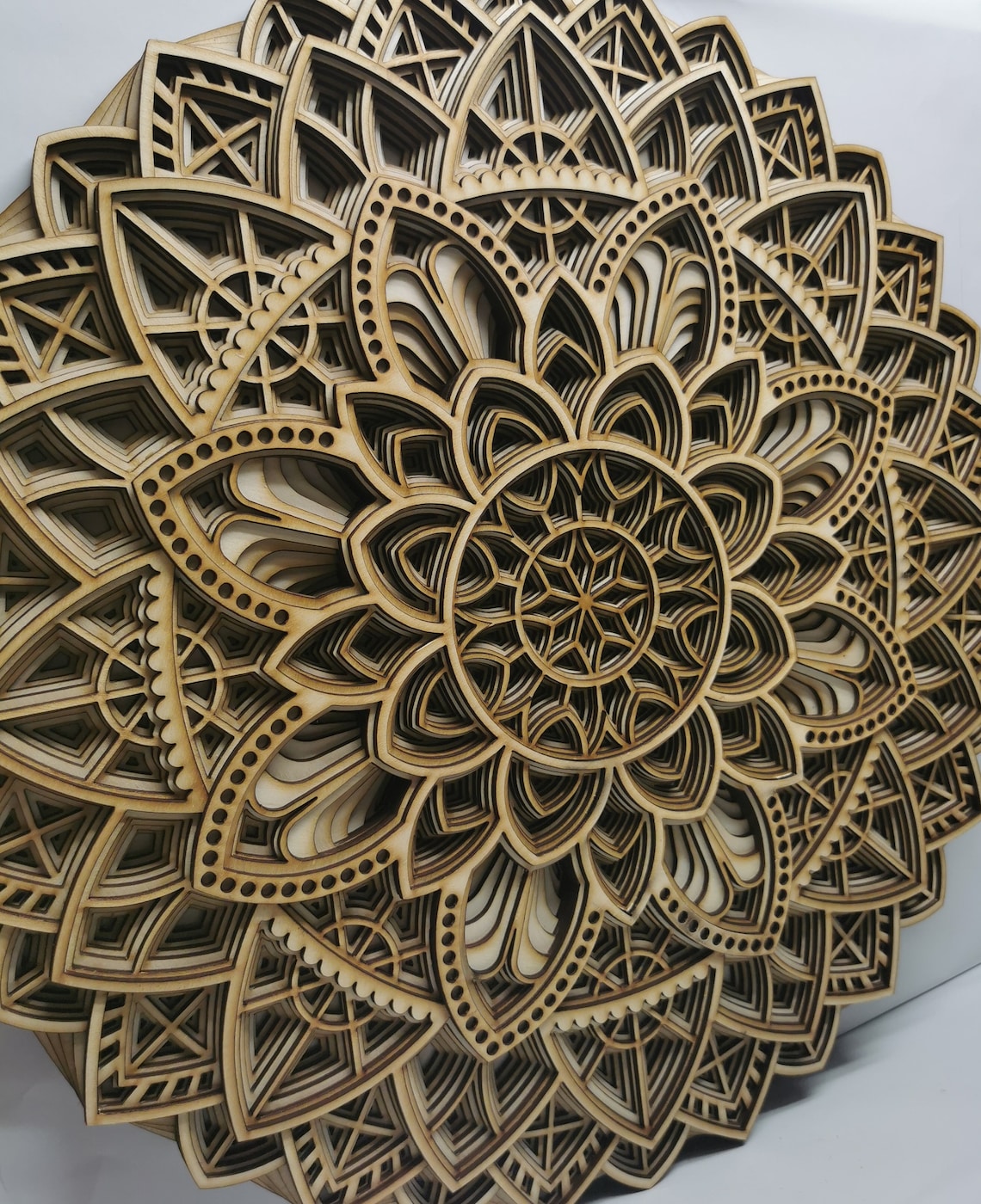 Elegant Multilayer Wooden Mandala Wall Hanging Art - Etsy