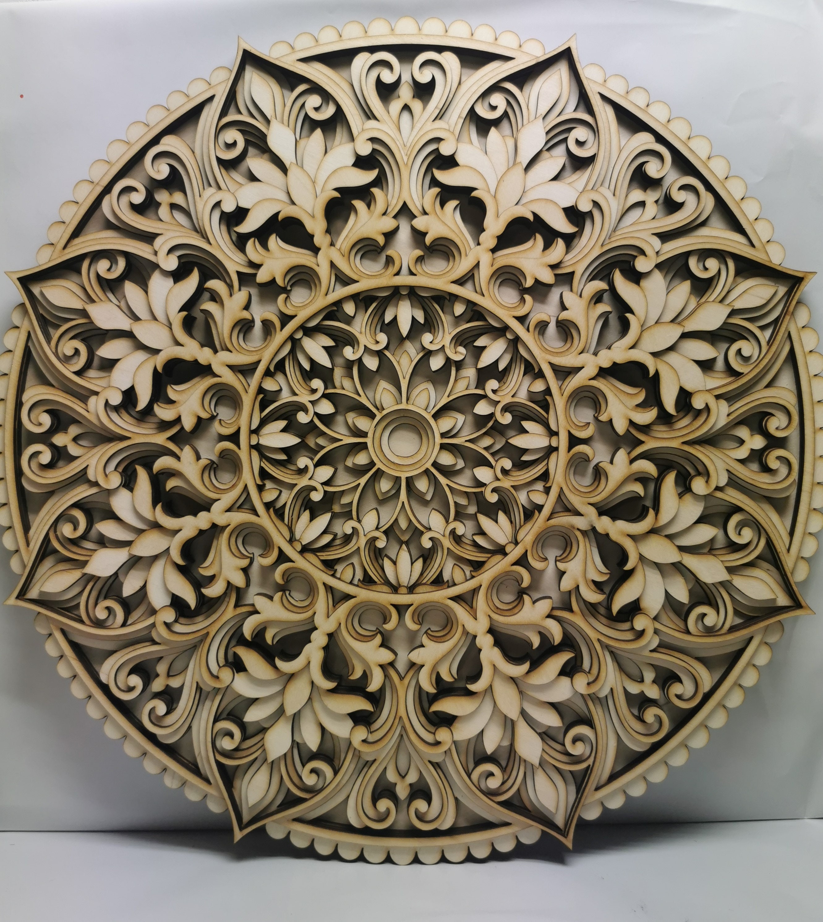 Elegant Multilayer Wooden Mandala Wall Hanging Art - Etsy