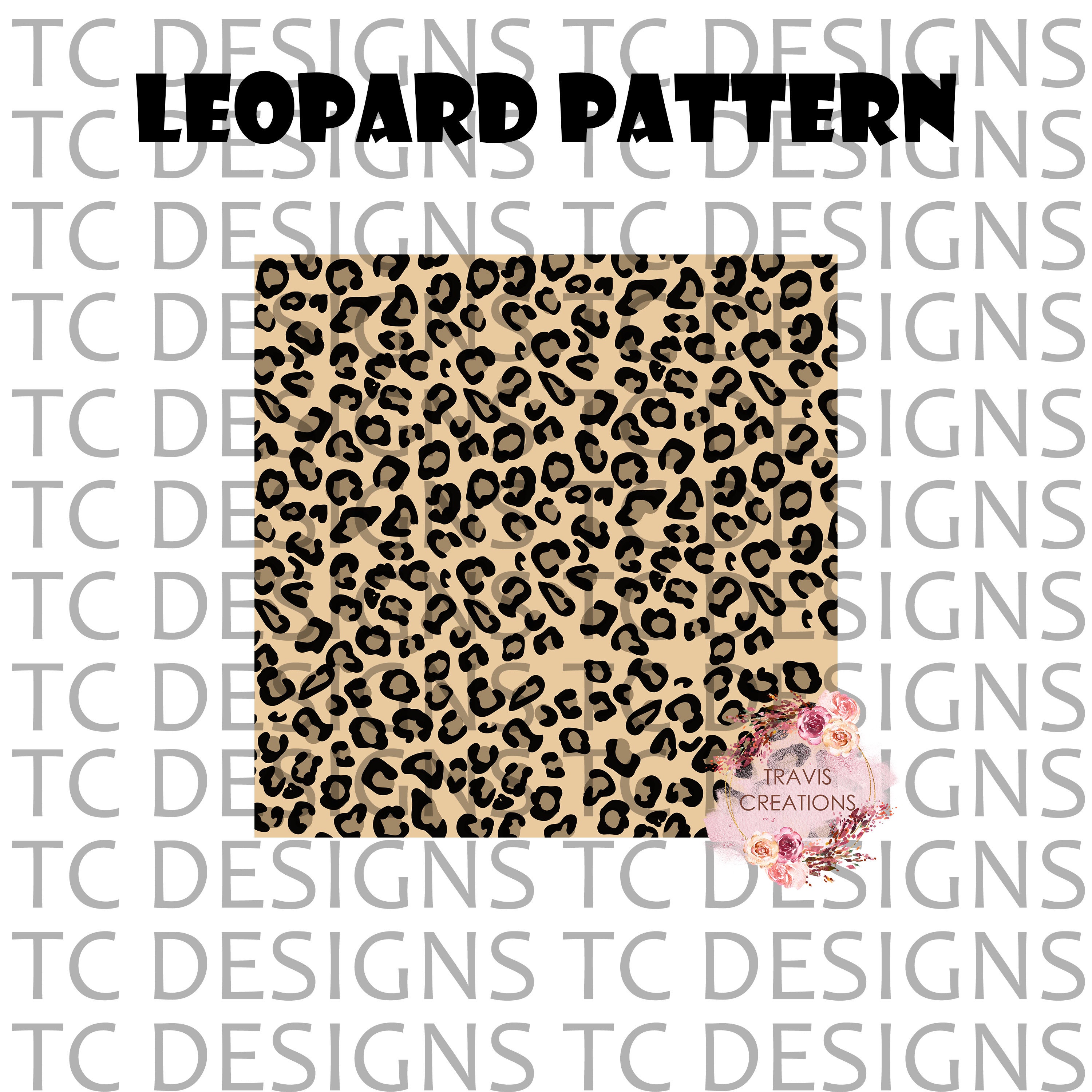 Leopard Print Pattern PNG for Sublimation Leopard PNG | Etsy