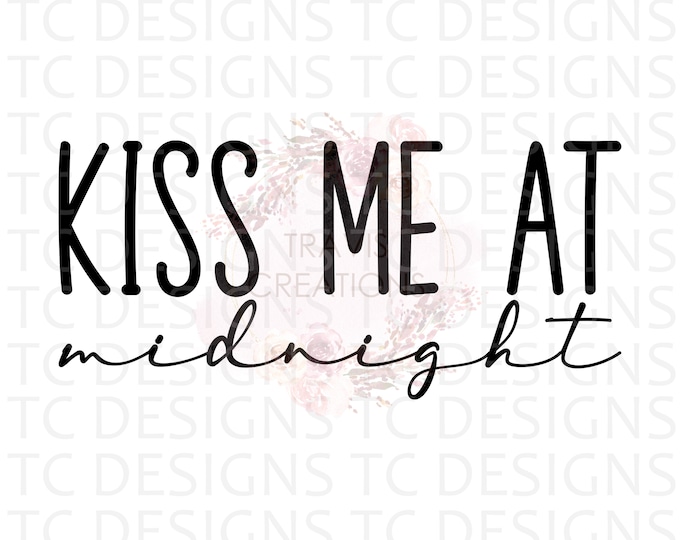 Kiss Me at Midnight Banner New Years Eve Decorations New Year ...