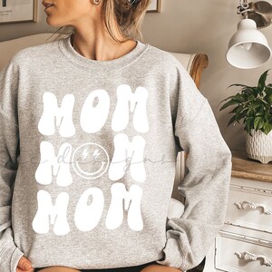 Mom Smiley Face SVG, Retro Mom Smiley Face PNG, Mother's Day Svg, Mom ...