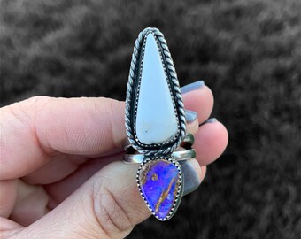 White Buffalo Ring - Etsy