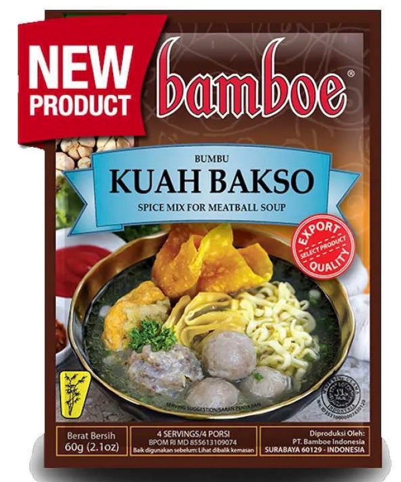 Kuah Bakso Bamboe Instant Spices Seasoning Meatball Soup - Etsy