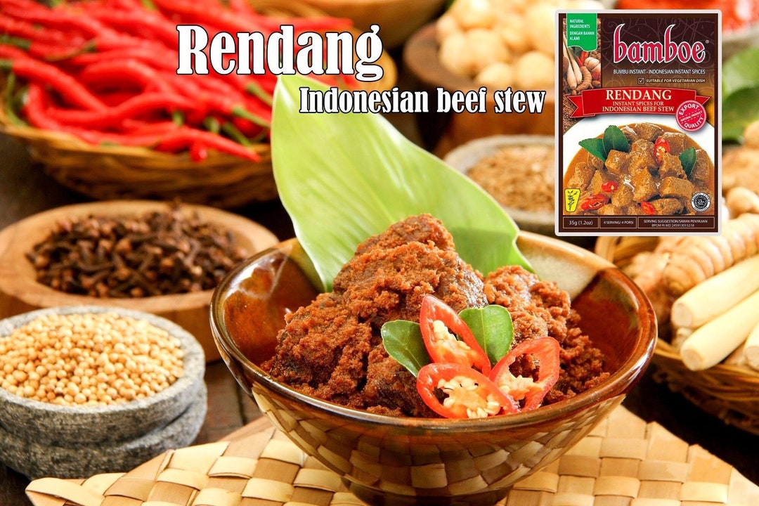 Indonesia Rendang Curry - Bamboe Instant Spices Seasoning Indonesian ...