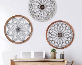 Metal Round Wall Decor - Etsy