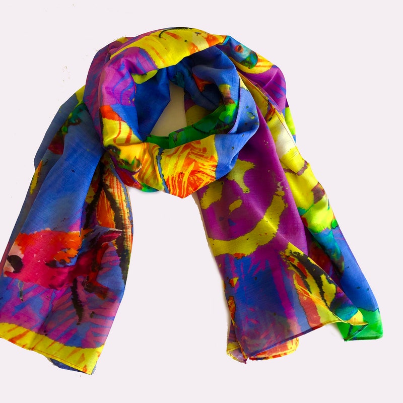 Mexico Silk Scarf - Etsy