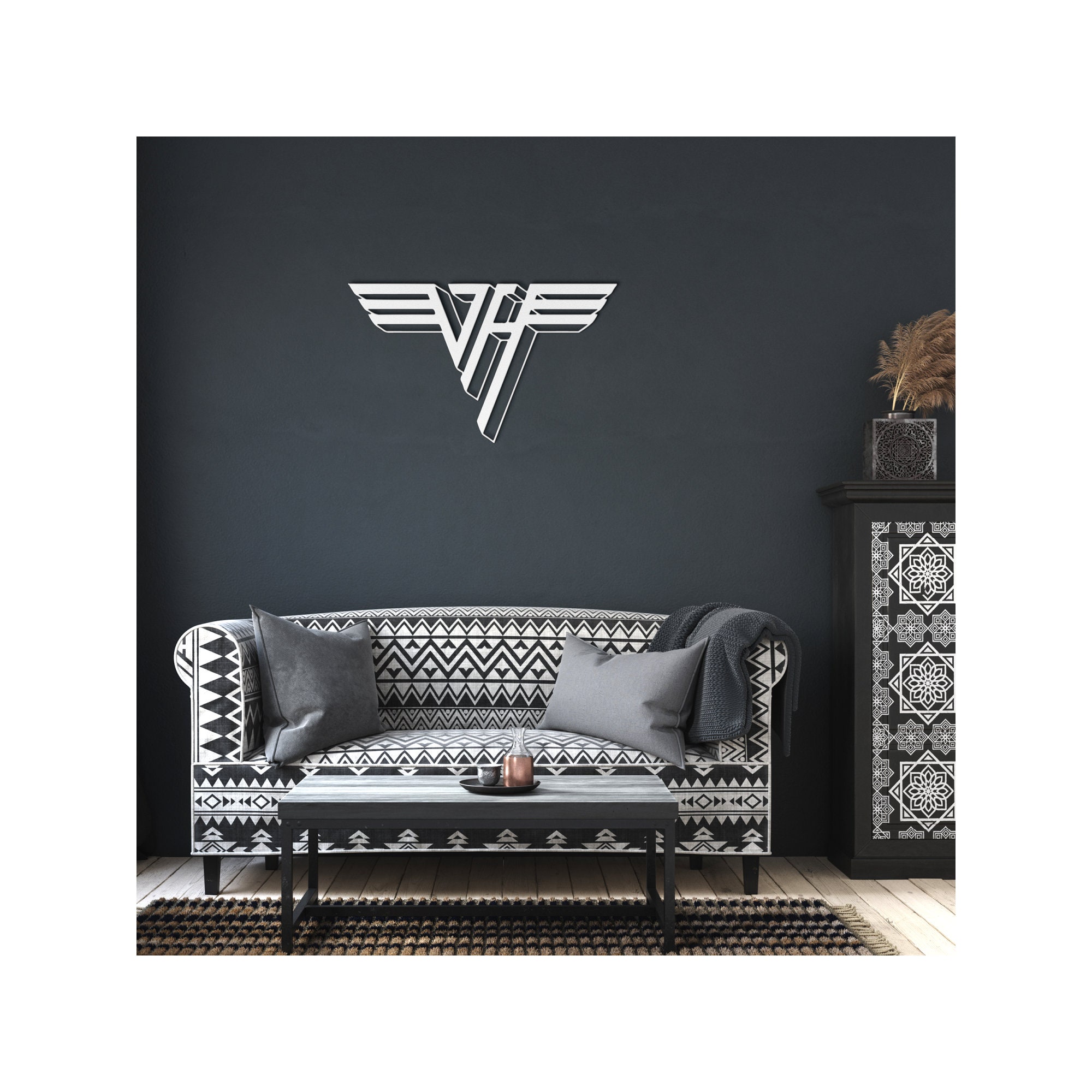 Van Halen VH Wings Logo Die-cut Metal Premium Wall Art Sign - Etsy