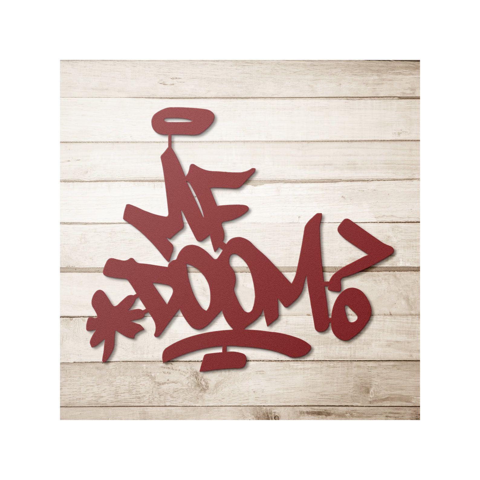 MF DOOM Signature Logo Die-cut Metal Premium Wall Art Sign - Etsy