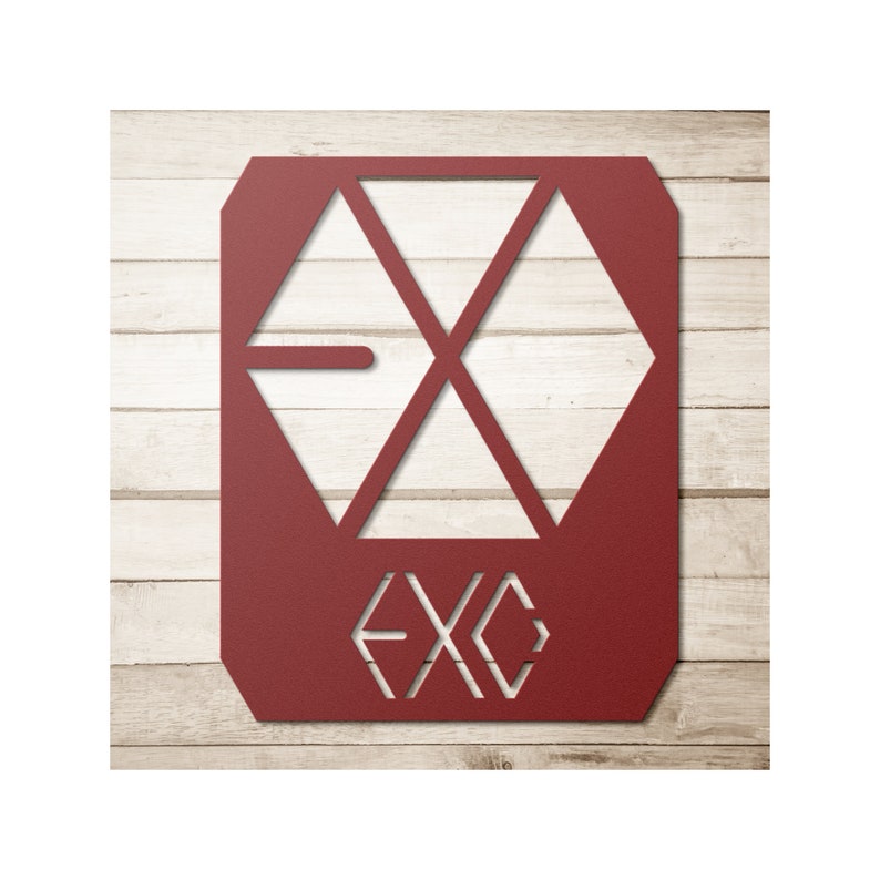 EXO Kpop Group Logo Die-cut Metal Premium Wall Art Sign - Etsy