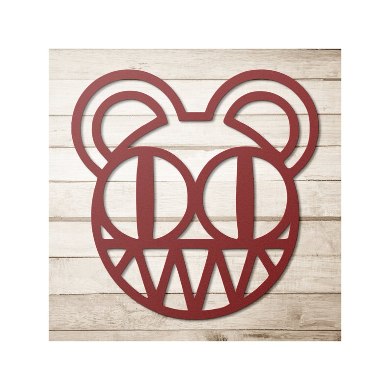Radiohead Bear Logo Die-cut Metal Premium Wall Art Sign - Etsy