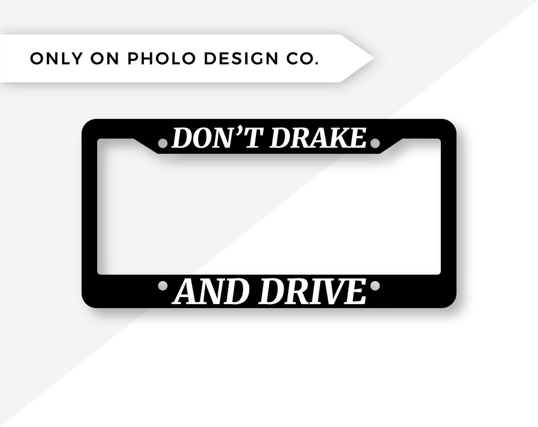 Drake License Plate Frame – Hip-hop License Plate Frames – Music Car ...