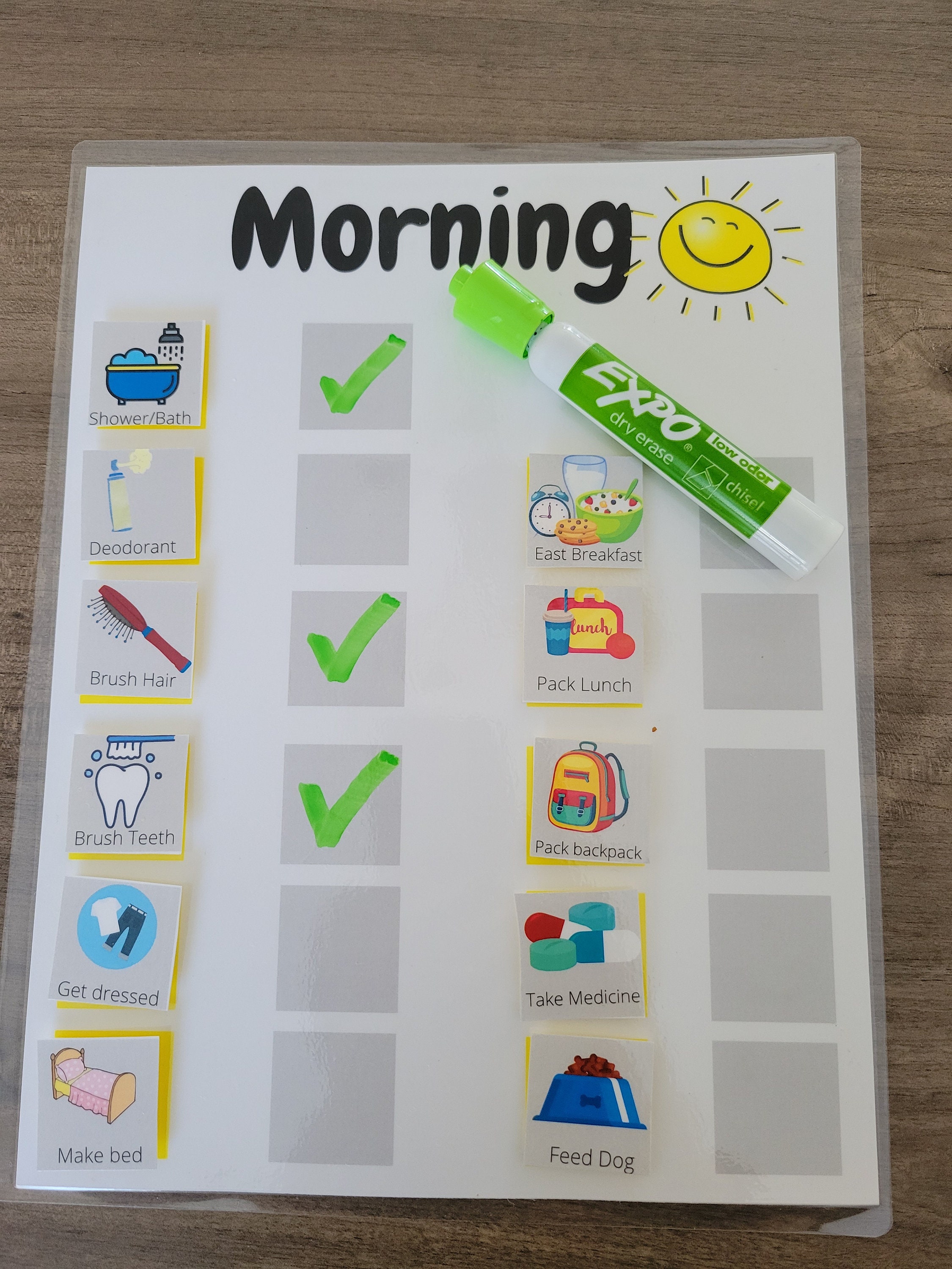 My Daily Responsibilities Printable, Chore Chart, Routine Chart ...
