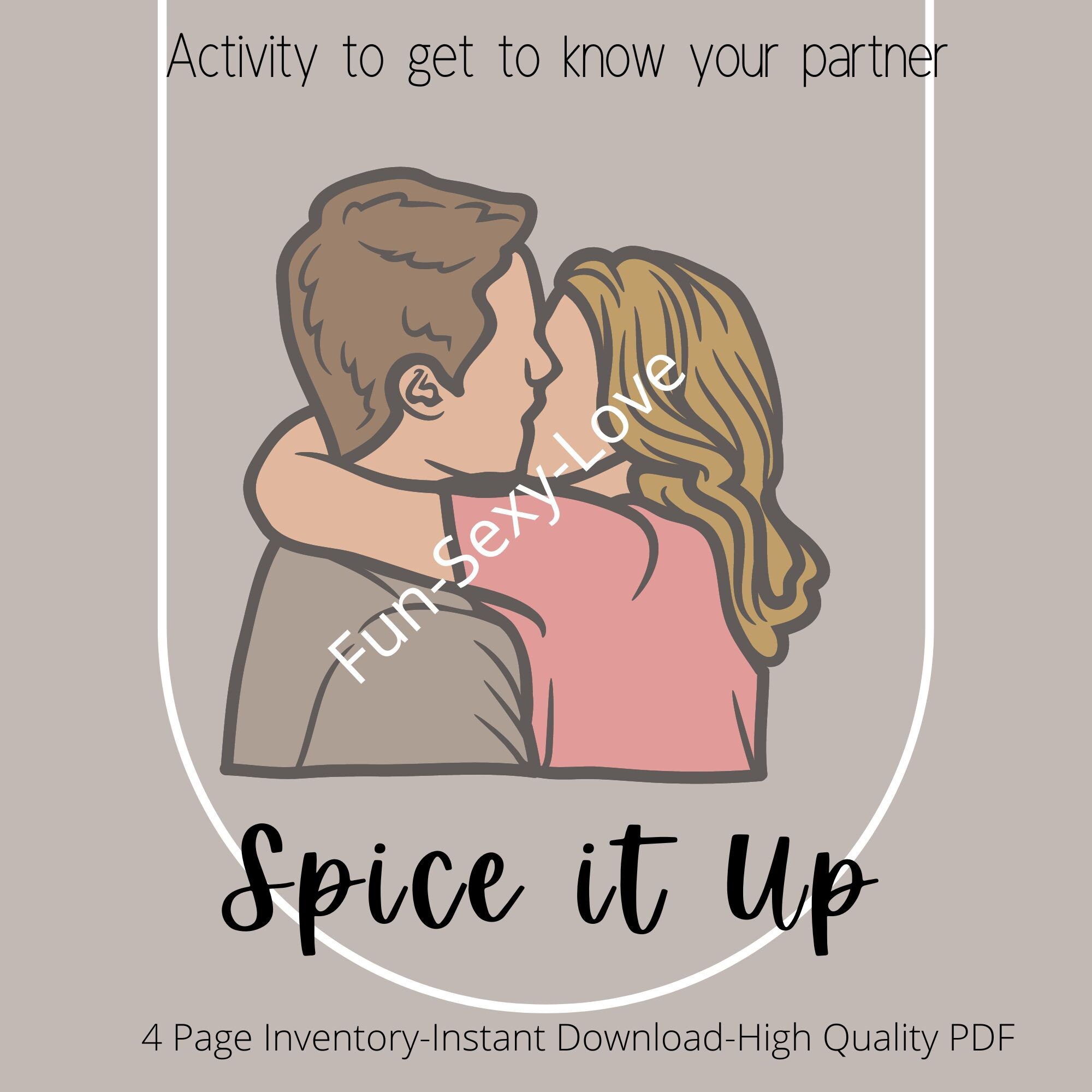 Intimacy Inventory: Sex Therapy Inventory, Marriage Planner, Sex Workbook, Intimacy Worksheets ...