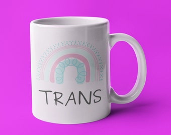 Transgender Gift. Transgender Mug. Trans Black Mug. Trans Gifts. LGBT ...