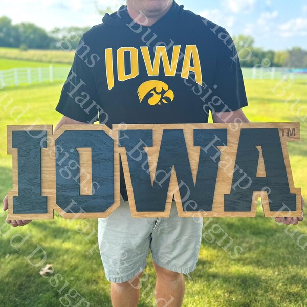 Iowa Hawkeye Sign - Etsy