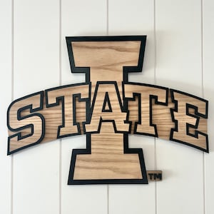 Iowa State Cyclones Wood Sign, Iowa State University Wall Art - Etsy