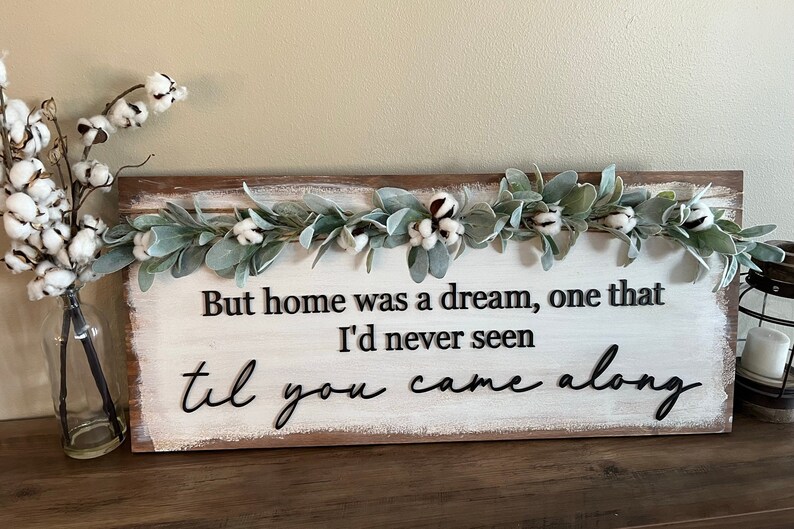 But Home Was A Dream Sign Master Bedroom Decor Wall Signs - Etsy