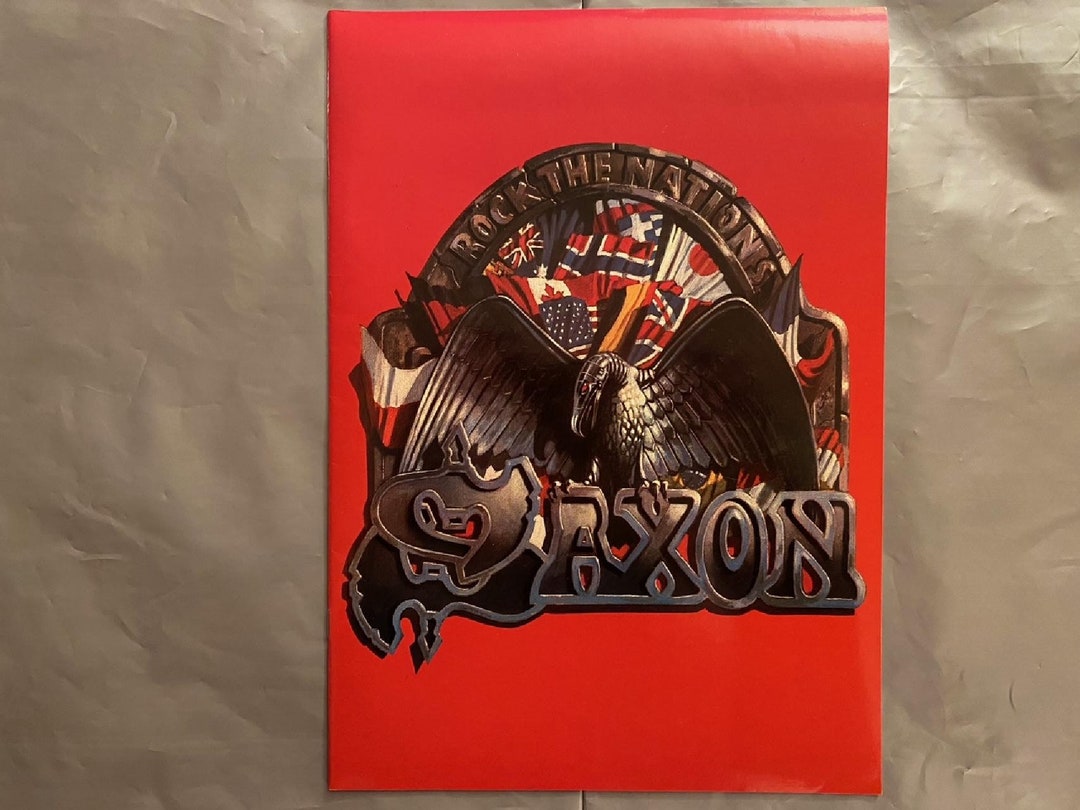 SAXON !! Tour Book From the Rock the Nations Tour 1986 !! Princess of ...