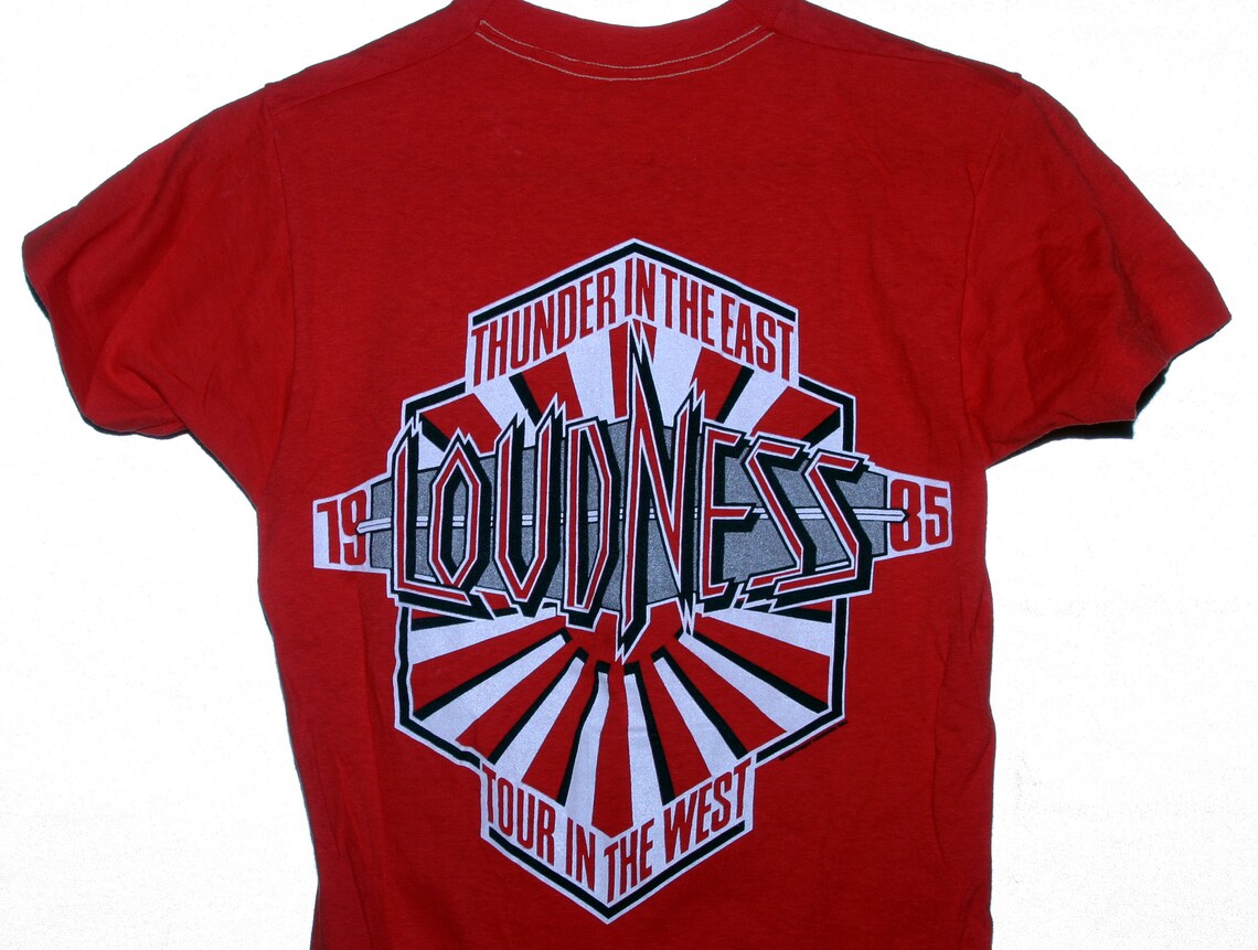 Vintage LOUDNESS concert t-shirt . Japanese metal band , U.S. tour '85 ...