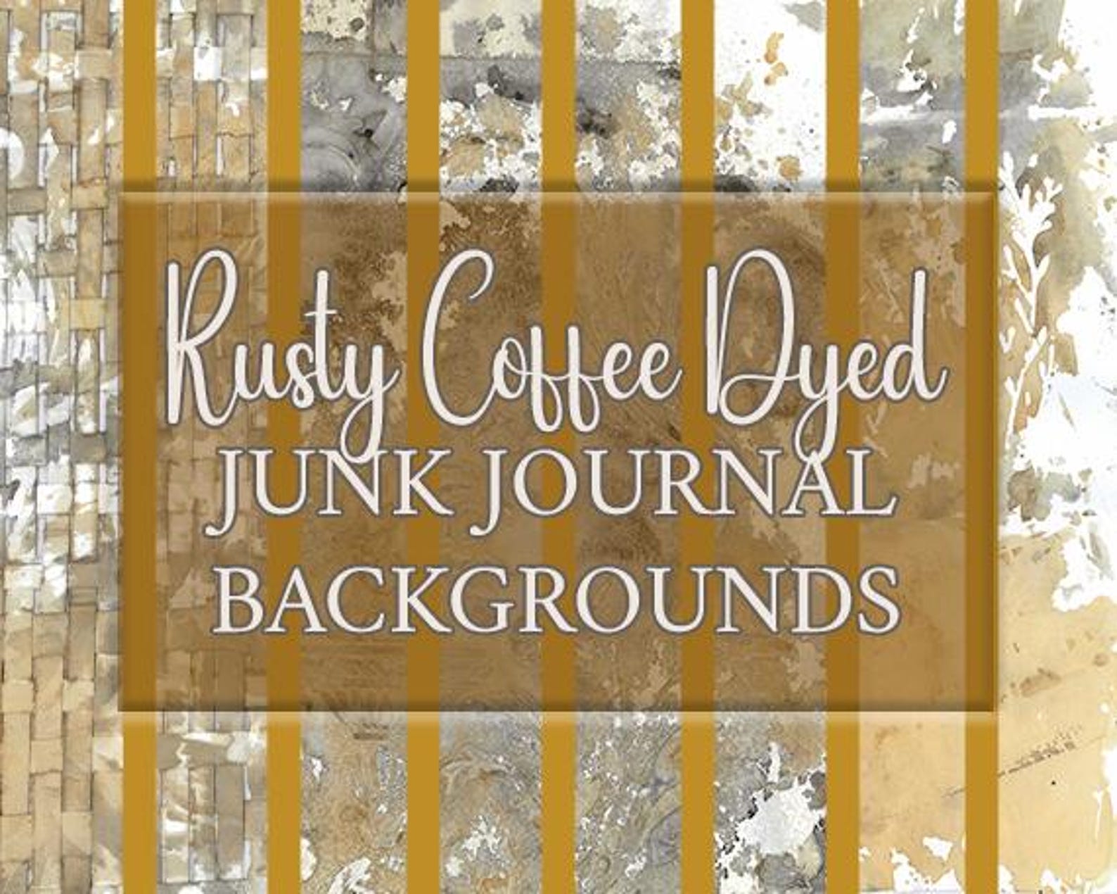 Junk Journal Rust & Coffee Dyed Backgrounds - Etsy