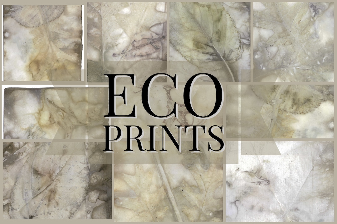 Eco Prints Kit Vintage Junk Journal A4 Paper Collection - Digital ...