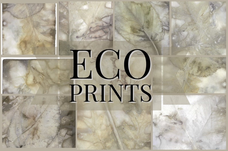 Eco Prints Kit Vintage Junk Journal A4 Paper Collection - Digital ...