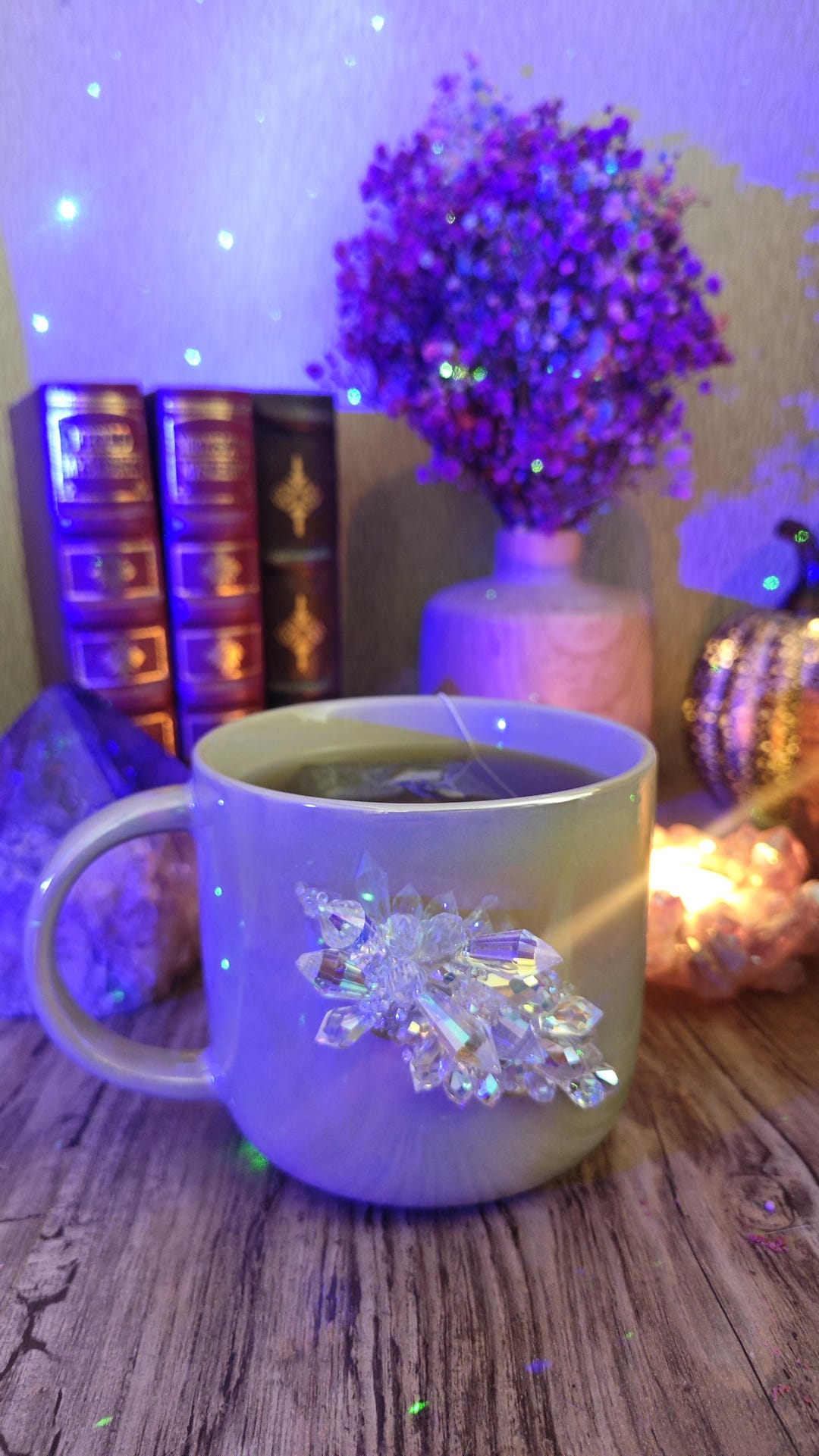 Crystal Mug Iridescent Handmade Gem Design (440 Ml / 15 Oz) - Etsy
