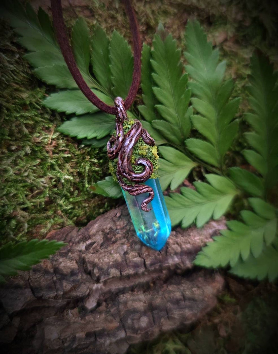 Magical Aqua Angel Aura Quartz Crystal Handmade Piece of Pandora - Etsy