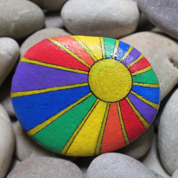 Sun Painted Rock - Etsy