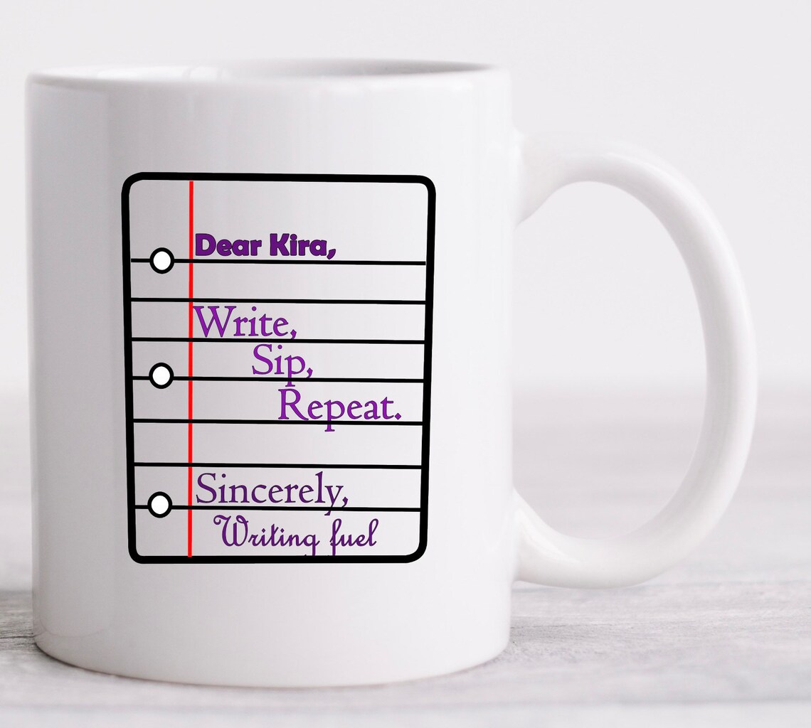 Letter Writing Mug - Etsy